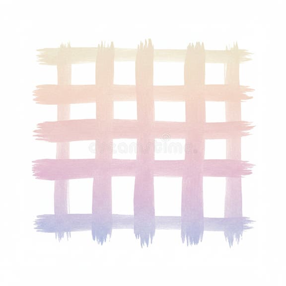 A Grid-like Pattern Created with Pastel Watercolor Brushstrokes Forms a ...