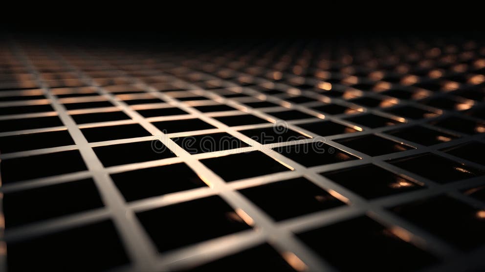 A Grid-like Structure with Evenly Spaced Square Openings Creates a ...