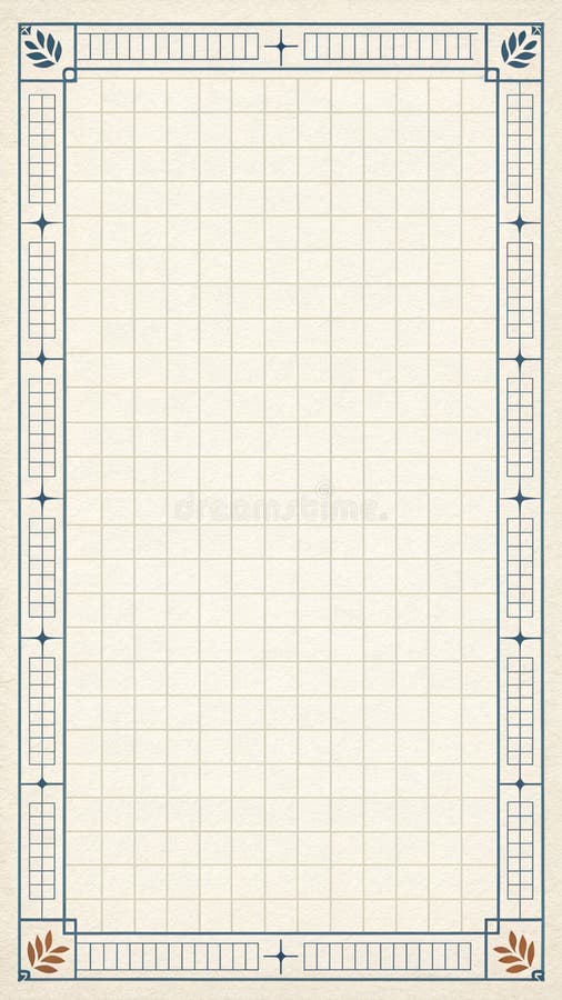 Grid Line Border Paper Texture Minimalist and Structured Stock ...
