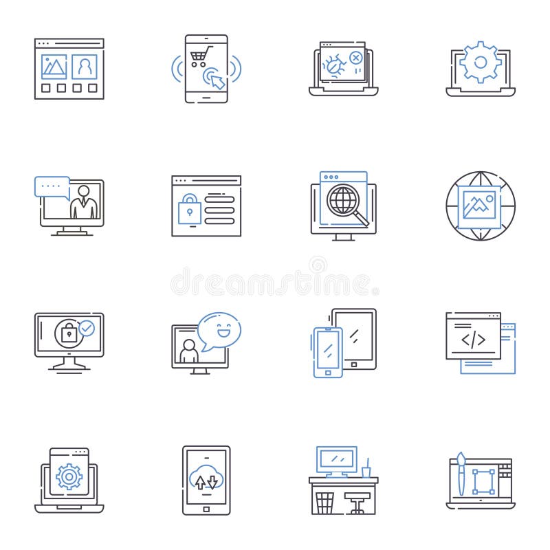 Grid Line Icons Collection. Mesh, Matrix, Lattice, Nerk, Grate, Web ...