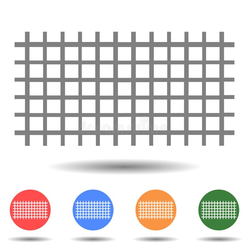 Grid Line with Small Gap Icon Vector Stock Vector - Illustration of ...
