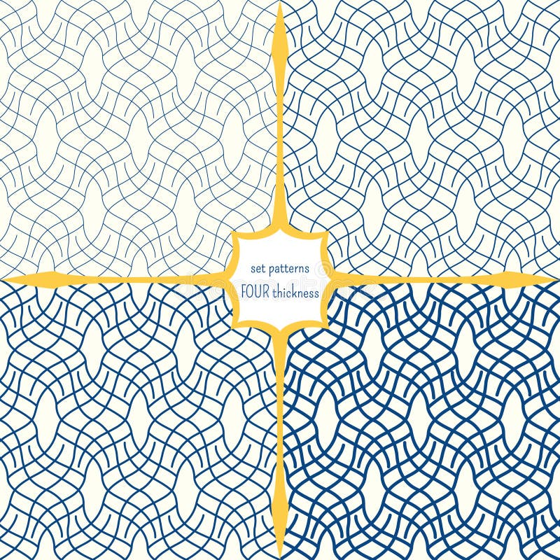 A Grid of Lines of Different Thickness. Stock Vector - Illustration of ...