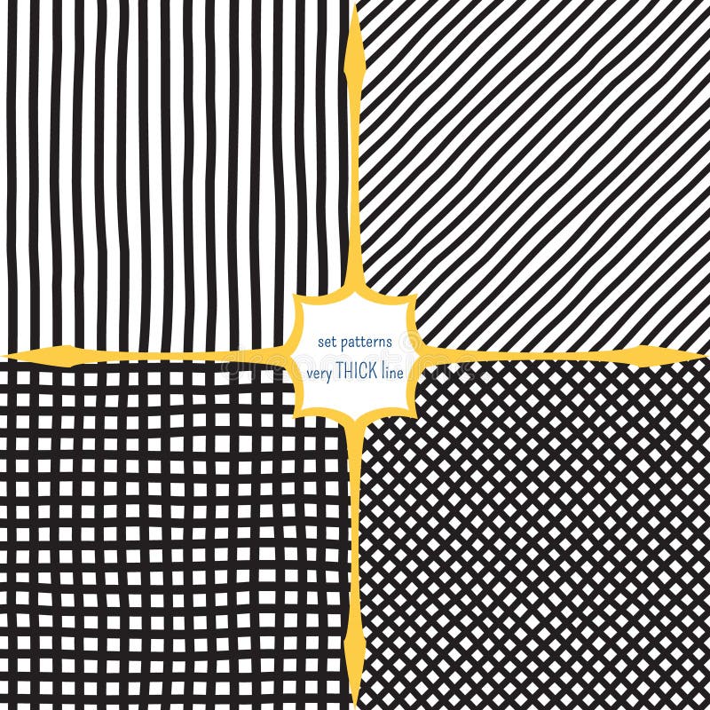 A Grid of Lines of Different Thickness. Stock Vector - Illustration of ...