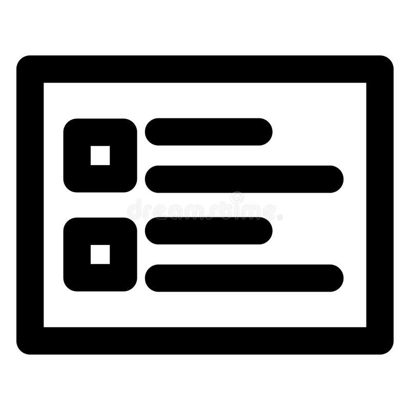 Grid, List Bold Vector Icon Which Can Be Easily Modified or Edited ...