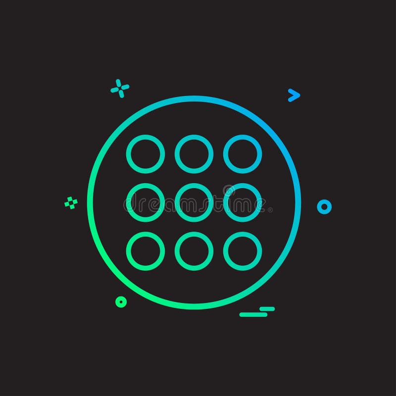 Grid List Icon Vector Design Stock Vector - Illustration of comparison ...