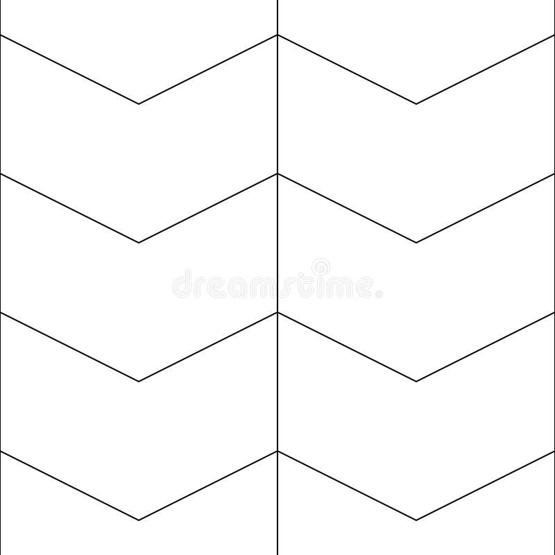 Grid Made of Beveled Rectangles, Seamless Pattern. Editable Stroke ...