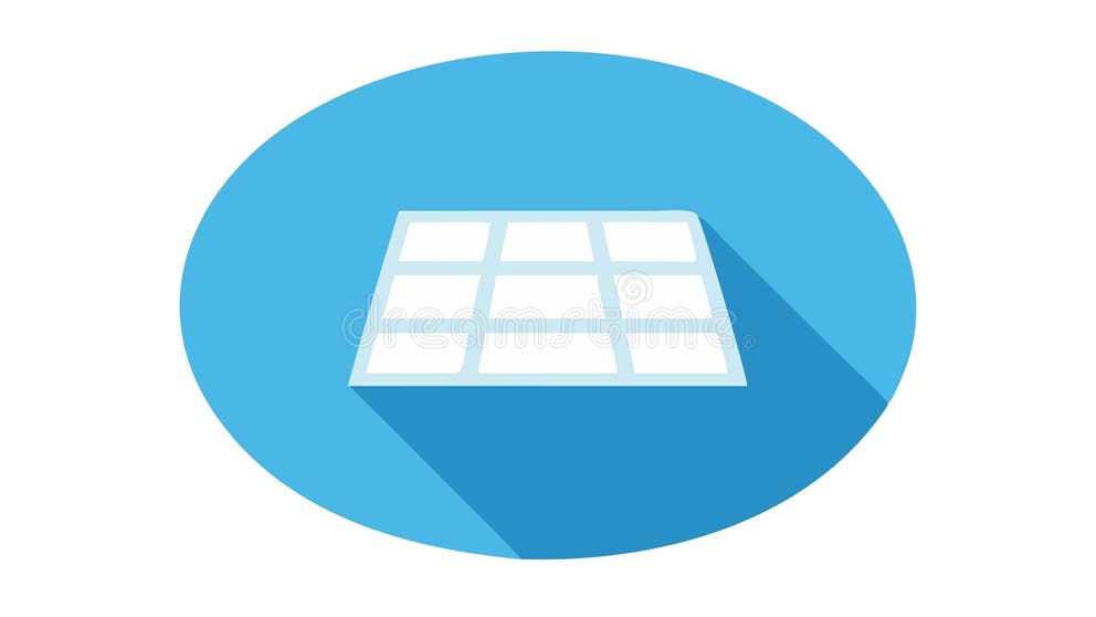 Grid or Map Icon, Representing Layout or Navigation, Vector Design ...