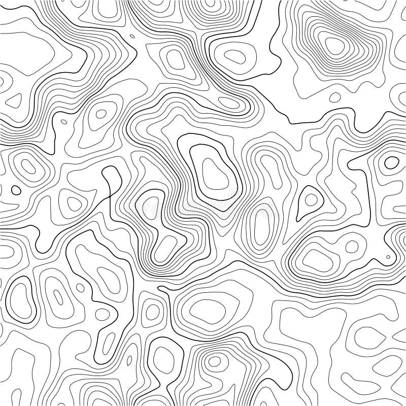 Grid Map. Topographic Map Background. Abstract Illustration. Vector ...