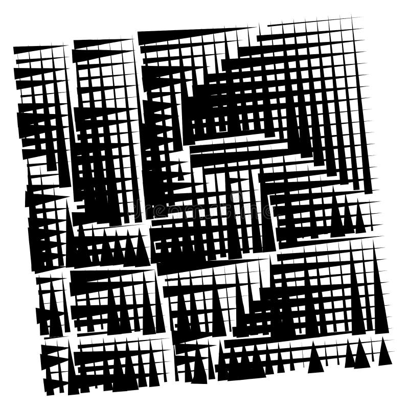 Grid, Mesh Abstract Geometric Pattern. Segmented Intersect Lines ...