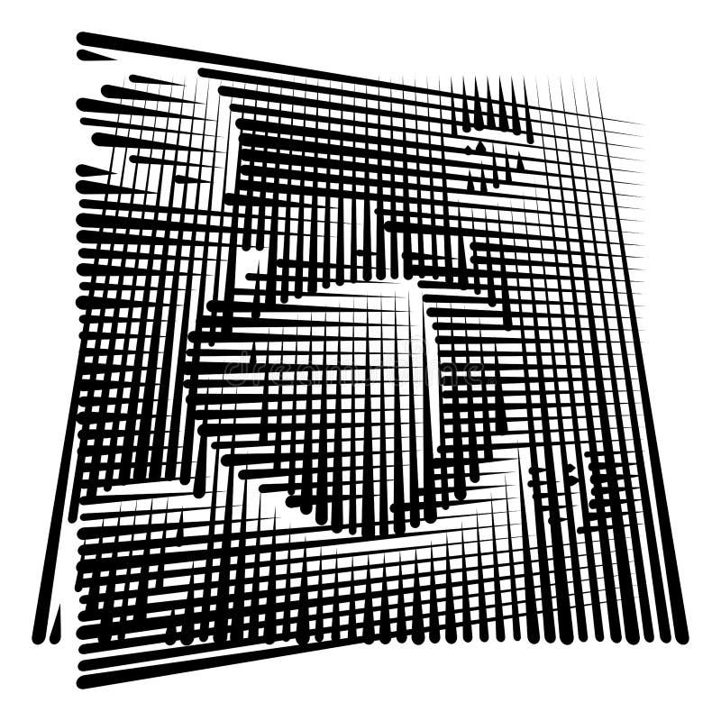 Grid, Mesh Abstract Geometric Pattern. Segmented Intersect Lines ...
