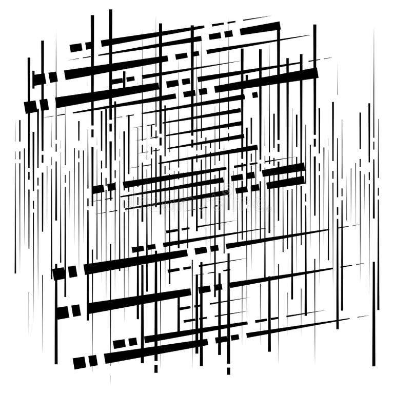 Grid, Mesh Abstract Geometric Pattern. Segmented Intersect Lines. Crossing Dynamic Stripes ...