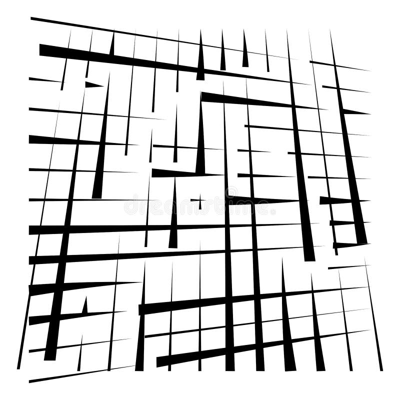 Grid, Mesh Abstract Geometric Pattern. Segmented Intersect Lines. Crossing Dynamic Stripes ...