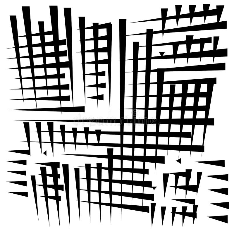 Grid, Mesh Abstract Geometric Pattern. Segmented Intersect Lines. Crossing Dynamic Stripes ...