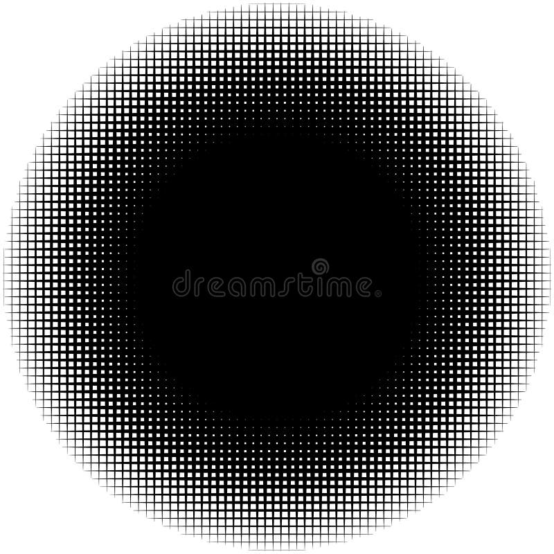 Grid, Mesh, Grating and Lattice Abstract Geometric Circle Icon, Circle ...