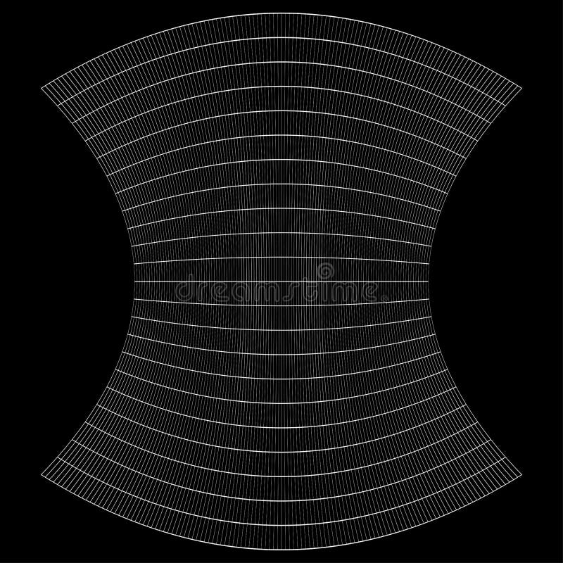 Grid, Mesh, Grating, Trellis, Wireframe with Distortion, Deformation ...