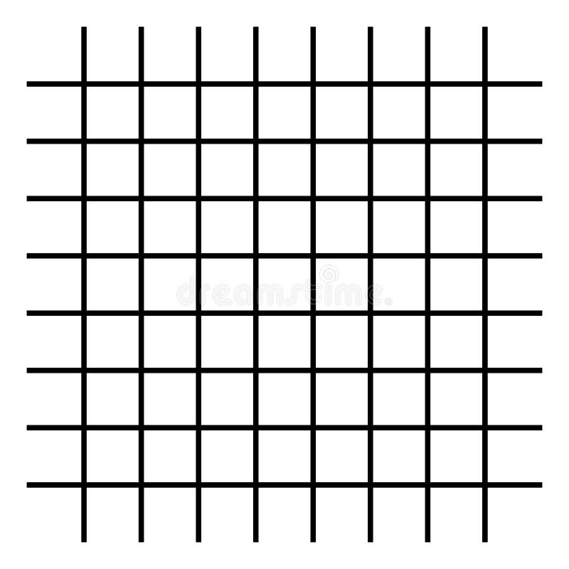 Grid, Mesh, Intersecting Lines Isolated on White Stock Vector ...