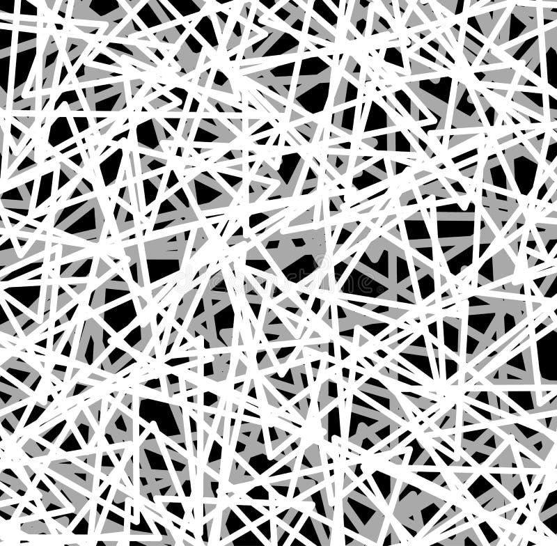 Grid, Mesh of Irregular Random Lines. Artistic Geometric Image, Stock ...