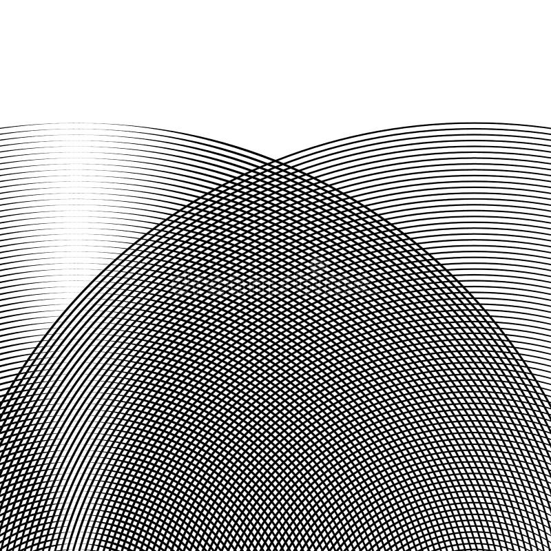 Grid, Mesh of Lines with Dynamic Distortion Effect. Geometric Pa Stock ...