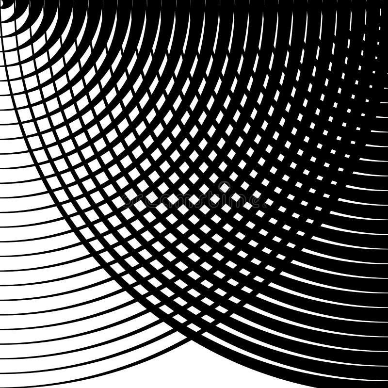Grid, Mesh Pattern of Circles with Dynamic Lines. Circular Grid Stock ...
