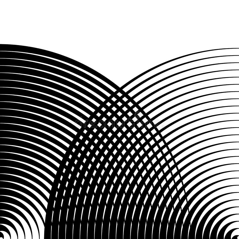 Grid, Mesh Pattern of Circles with Dynamic Lines. Circular Grid Stock ...