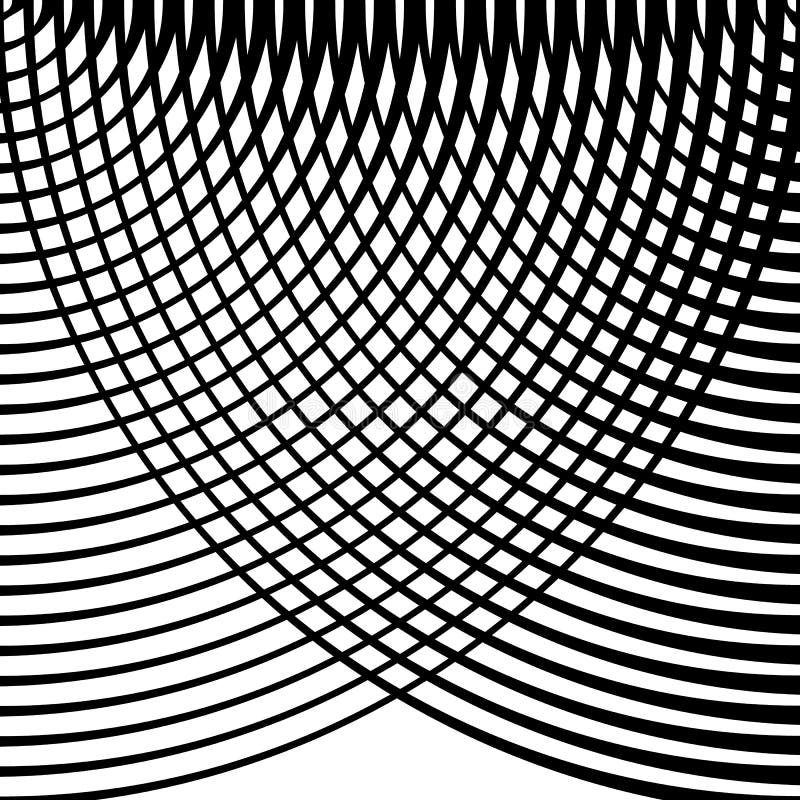 Grid, Mesh Pattern of Circles with Dynamic Lines. Circular Grid Stock ...
