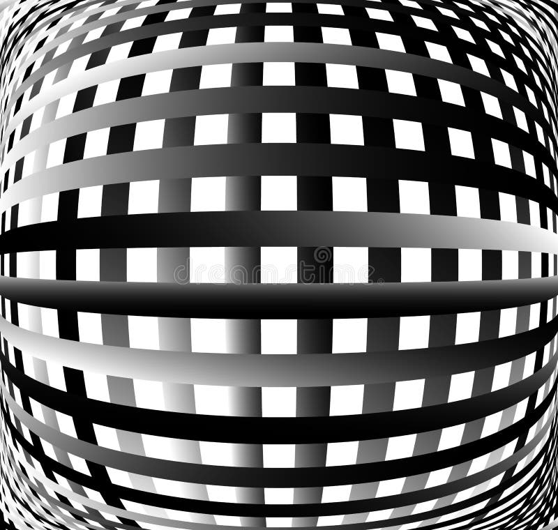 Grid, Mesh Pattern with Distortion. Abstract Geometric Pattern Stock ...