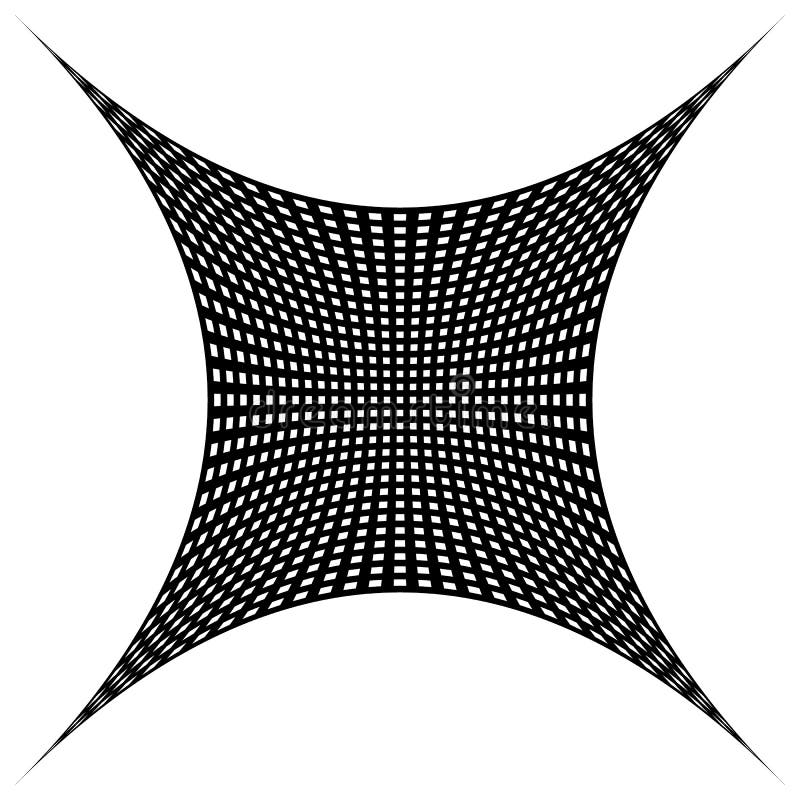 Grid Mesh Pattern With Distortion Abstract Geometric Pattern Stock Vector Illustration Of