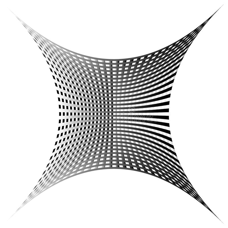 Grid Mesh Pattern With Distortion Abstract Geometric Pattern Stock Vector Illustration Of