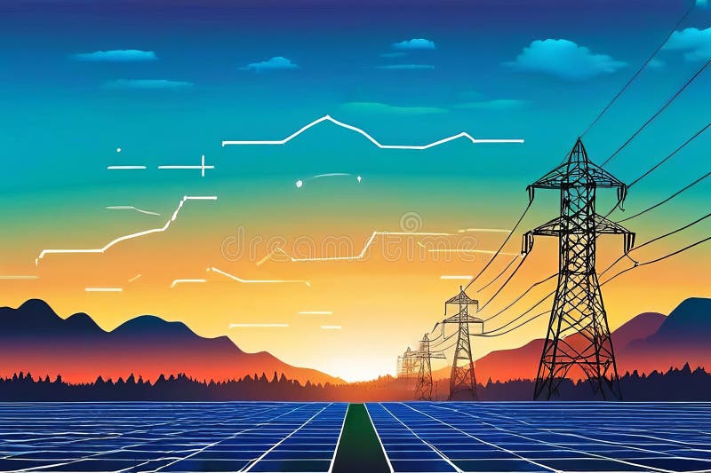 Grid Modernization a Illustration of the Transition from Traditi Stock ...