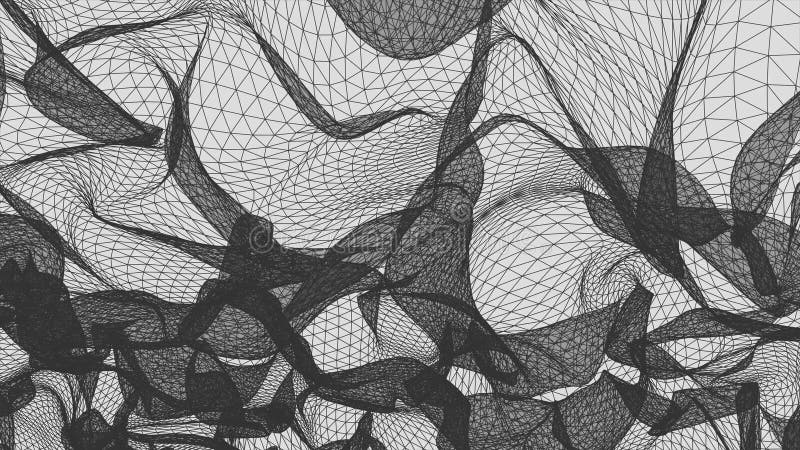 Grid Net Abstract Drawing Polygonal Wireframe Smoke Cloud Soft ...