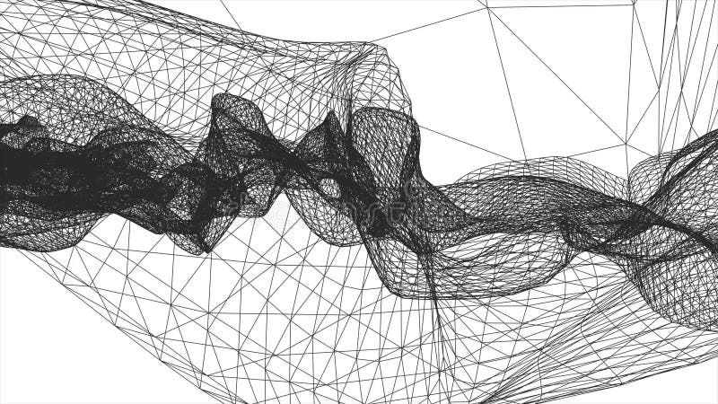 Grid Net Abstract Drawing Polygonal Wireframe Smoke Cloud Soft ...