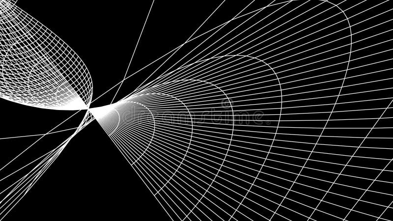 Grid Net Polygonal Wireframe Abstract Drawing Motion Graphics Seamless Loop Animation Background