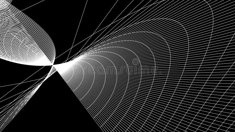 Grid Net Polygonal Wireframe Abstract Drawing Motion Graphics Seamless Loop Animation Background