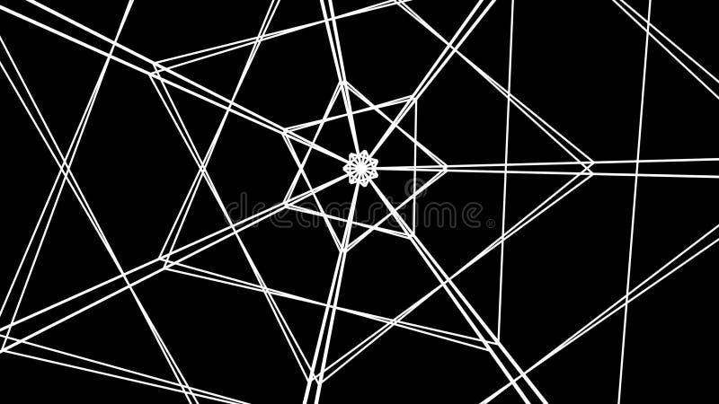 Grid Net Spider Web Tunnel Abstract Drawing Polygonal Motion Graphics Seamless Loop Animation ...