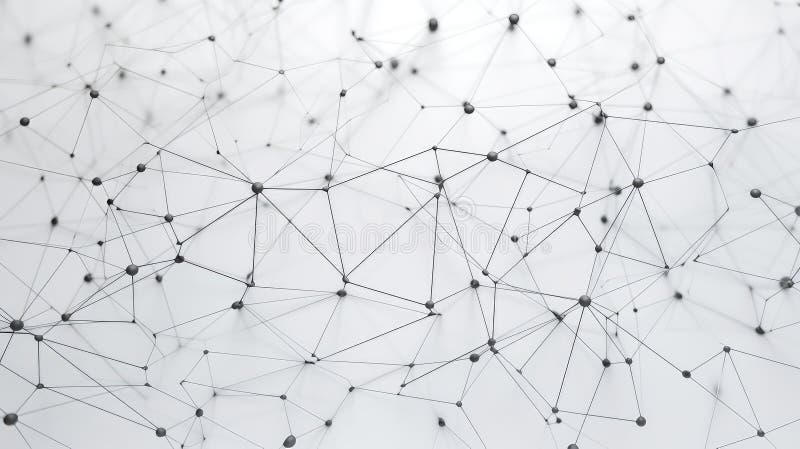 Grid Network White Background Stock Illustration - Illustration of grey ...