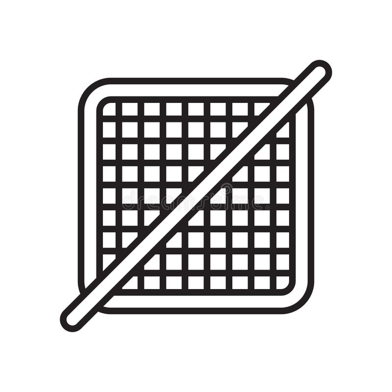 Grid Off Icon Vector Sign and Symbol Isolated on White Background, Grid ...