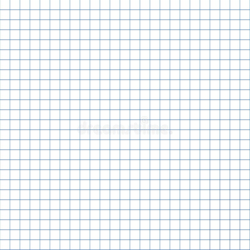 Grid Paper. Abstract Squared Background With Blue Graph. Geometric ...