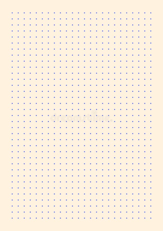Grid Paper. Dotted Grid on Beige Background. Abstract Dotted ...