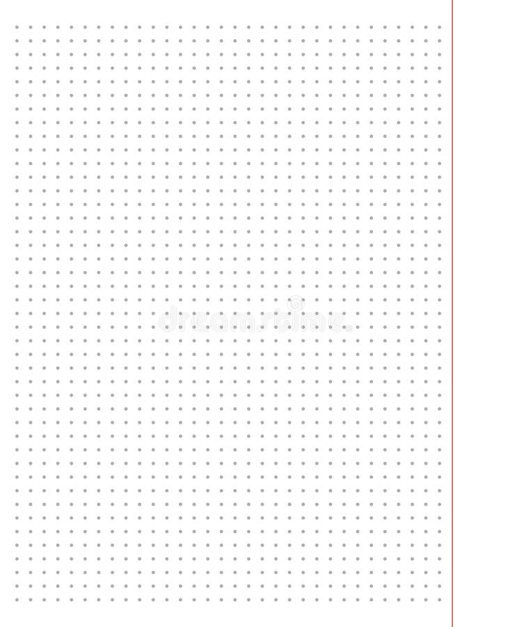 Grid Paper. Dotted Grid on White Background. Abstract Dotted ...