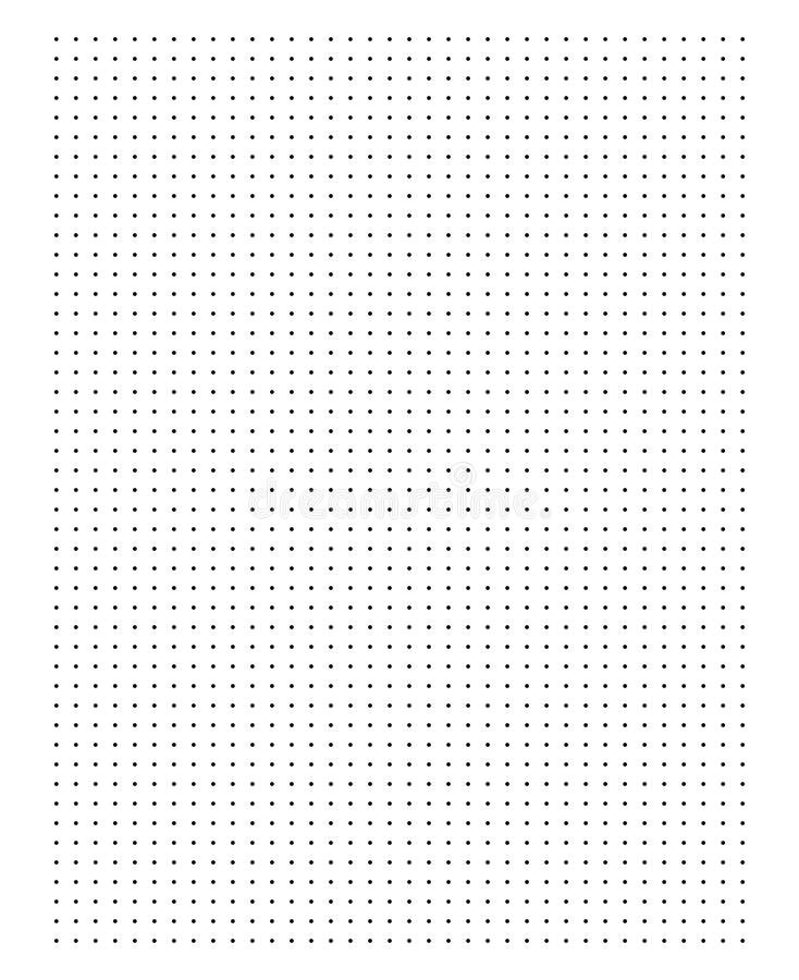 Grid Paper. Dotted Grid on White Background. Abstract Dotted ...