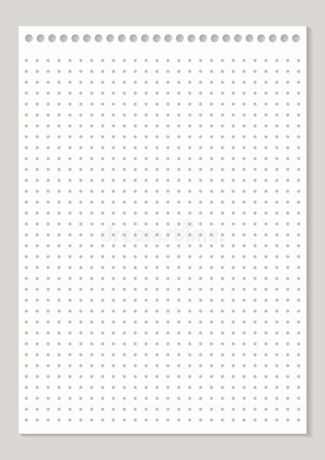 Grid Paper. Dotted Grid on White Background. Abstract Dotted ...