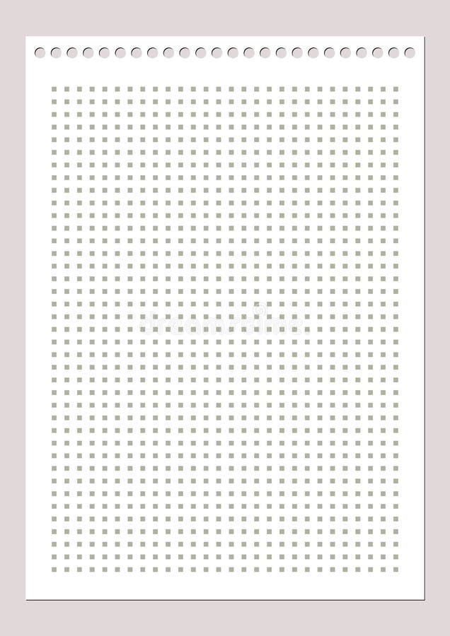 Grid Paper. Dotted Grid on White Background. Abstract Dotted ...