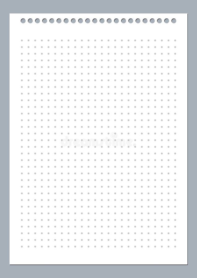 Grid Paper. Dotted Grid on White Background. Abstract Dotted ...
