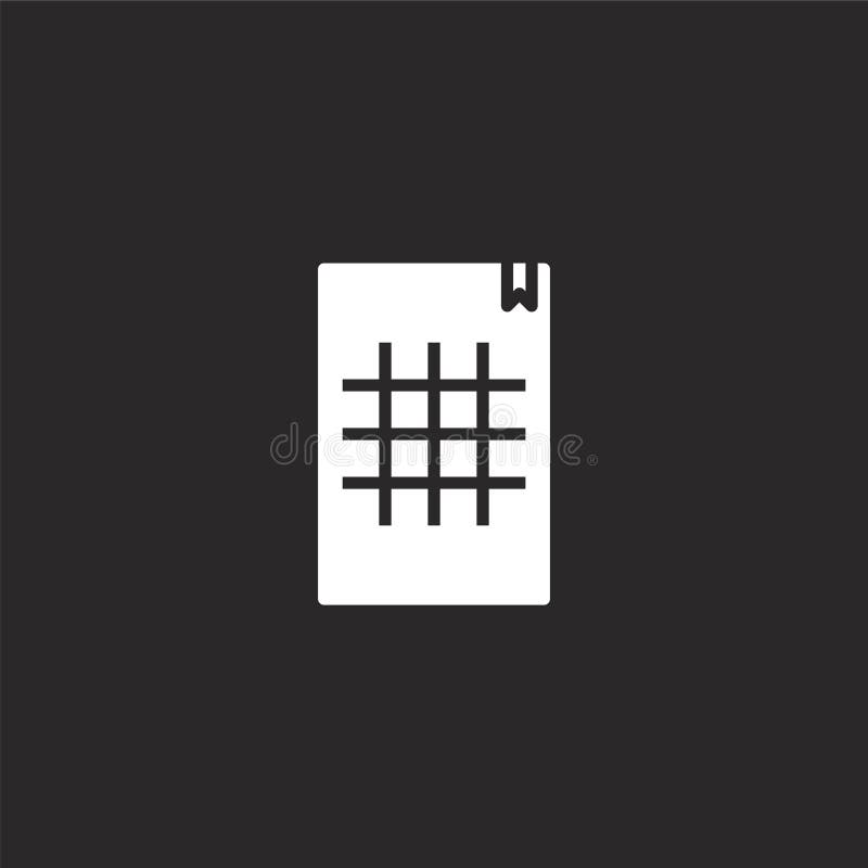 Grid Paper Icon. Filled Grid Paper Icon for Website Design and Mobile ...