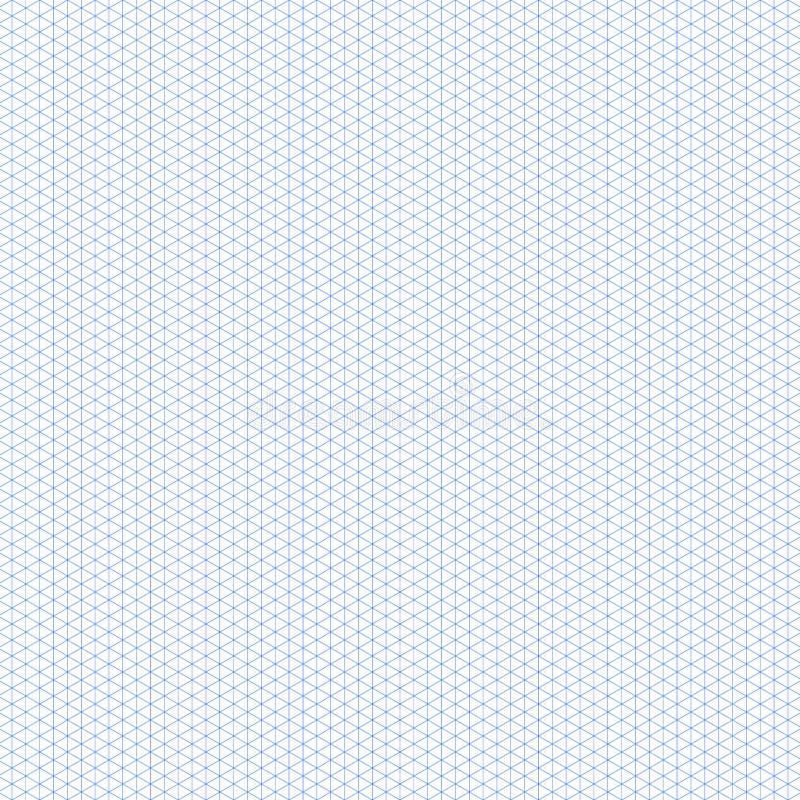 Grid Paper. Isometric Grid on White Background. Abstract Lined ...