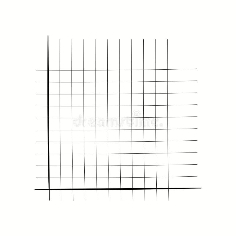 Grid Paper Mathematical Graph Cartesian Coordinate System With X Axis Y Axis Stock Vector