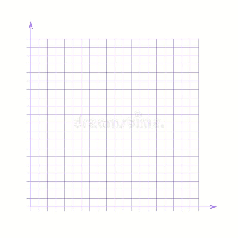 Grid Paper. Mathematical Graph. Cartesian Coordinate System with X-axis ...