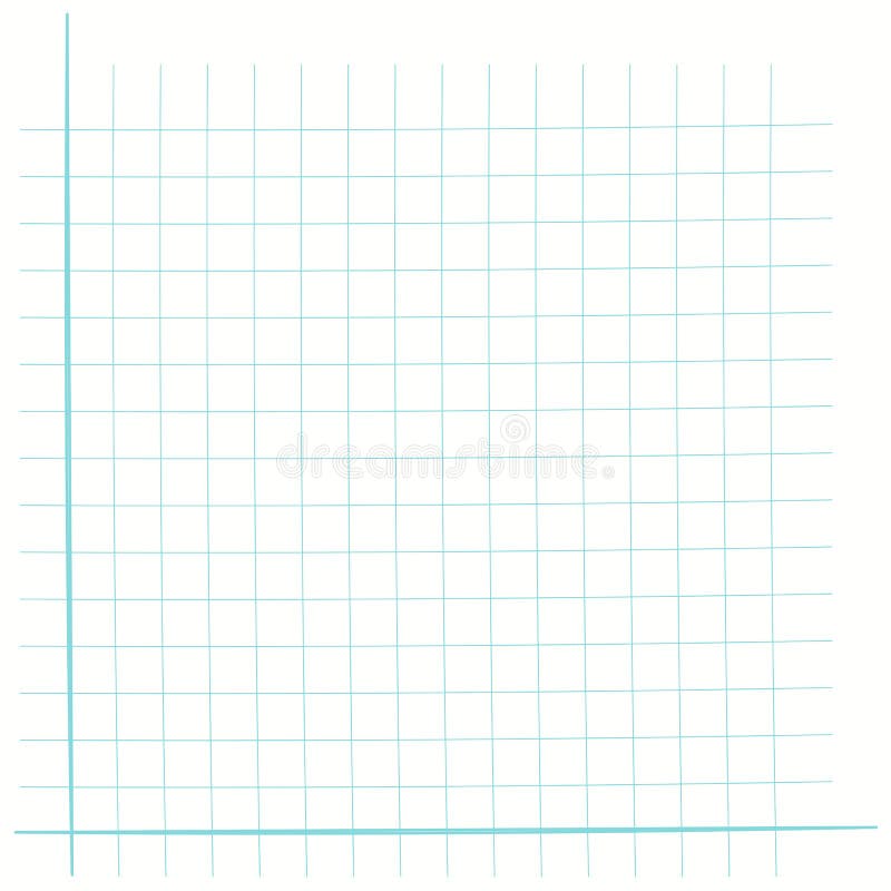 Grid Paper Mathematical Graph Cartesian Coordinate System With X Axis Y Axis Stock Vector