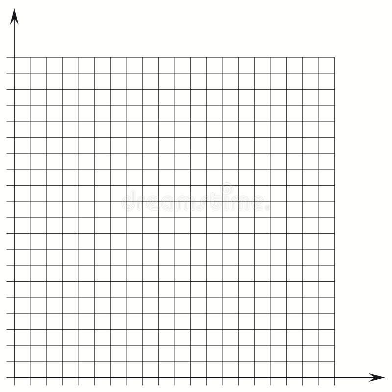 Grid Paper. Mathematical Graph. Cartesian Coordinate System with X-axis ...