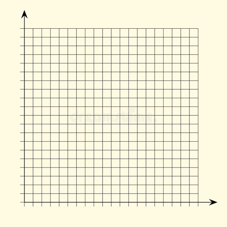 Grid Paper. Mathematical Graph. Cartesian Coordinate System with X-axis ...